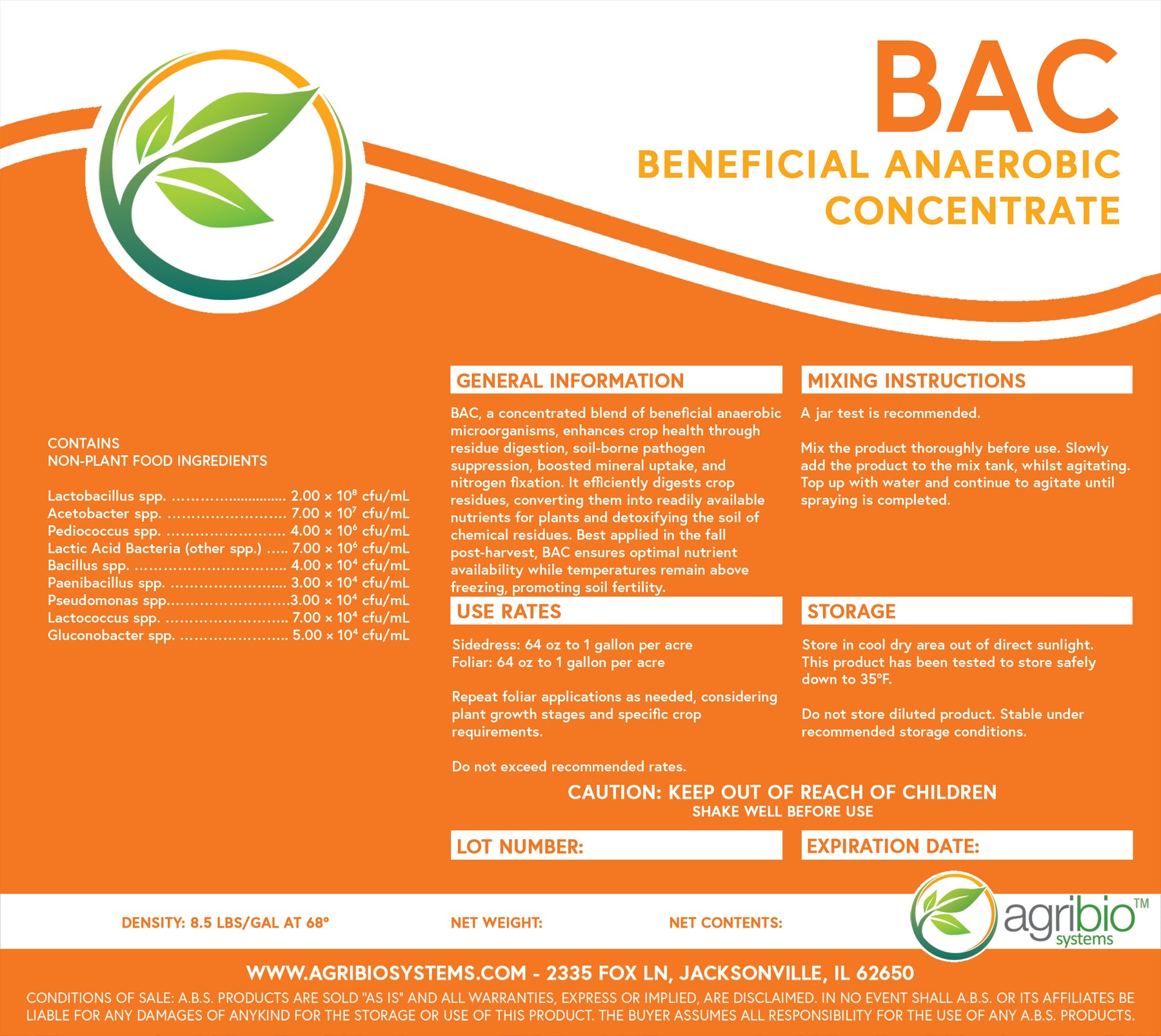 BAC - Beneficial Anaerobic Concentrate – AgriBio Systems