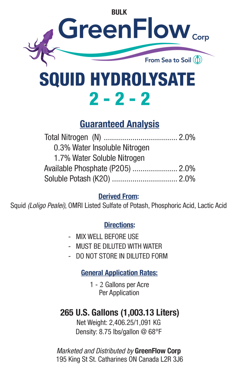 Squid Juice - GreenFlow Corp – AgriBio Systems