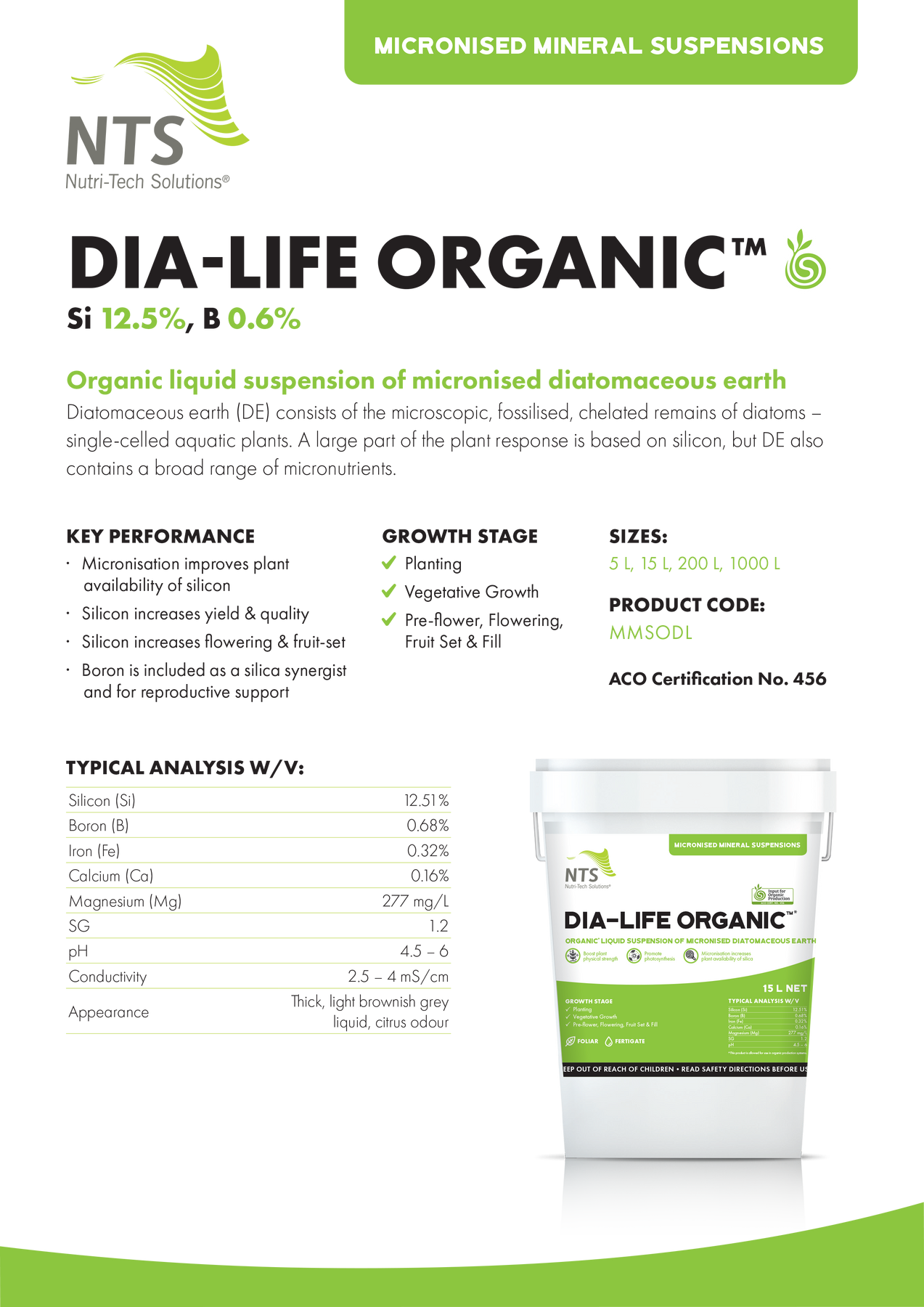 Dia-Life Organic™ - NUTRI-TECH SOLUTIONS® – AgriBio Systems