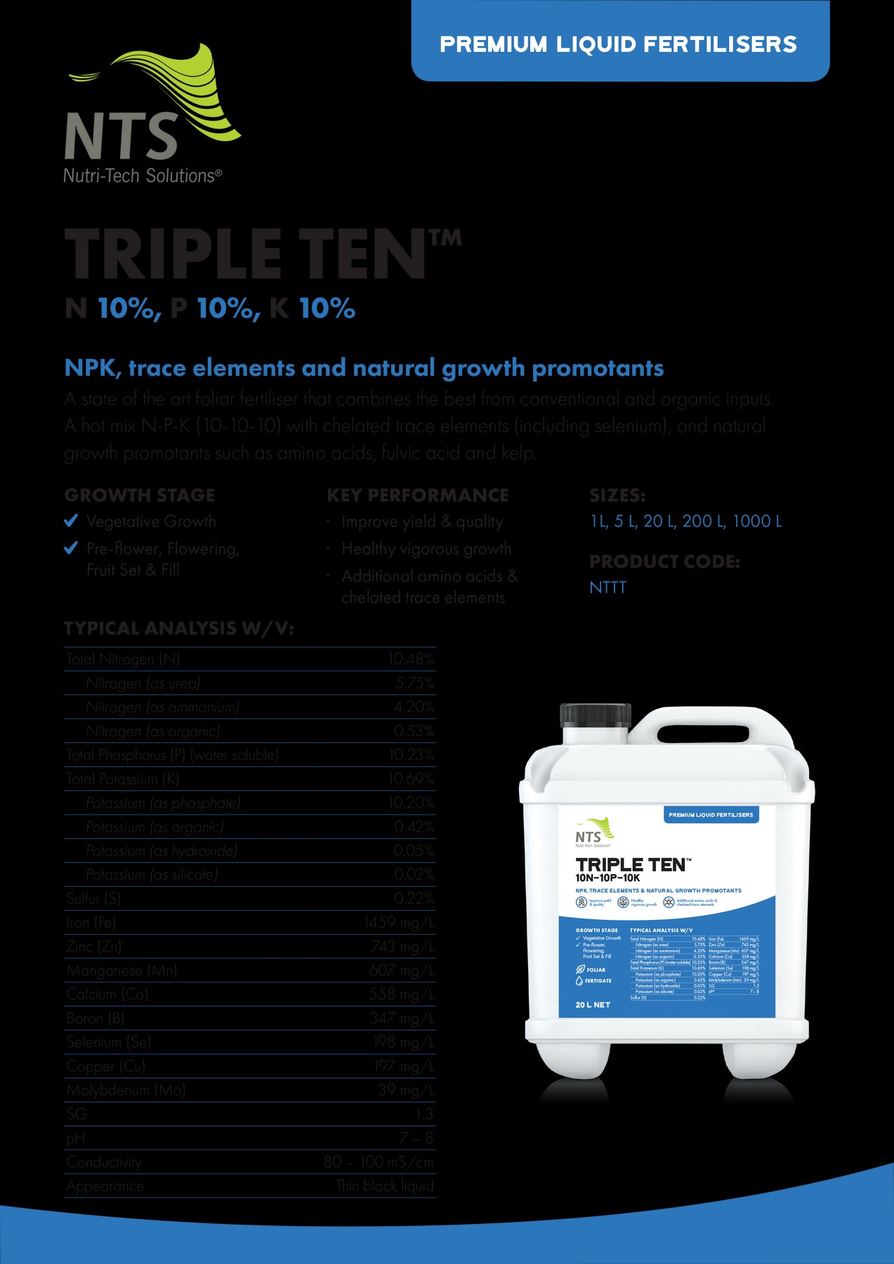 Triple Ten™ - Nutri-Tech Solutions® – AgriBio Systems