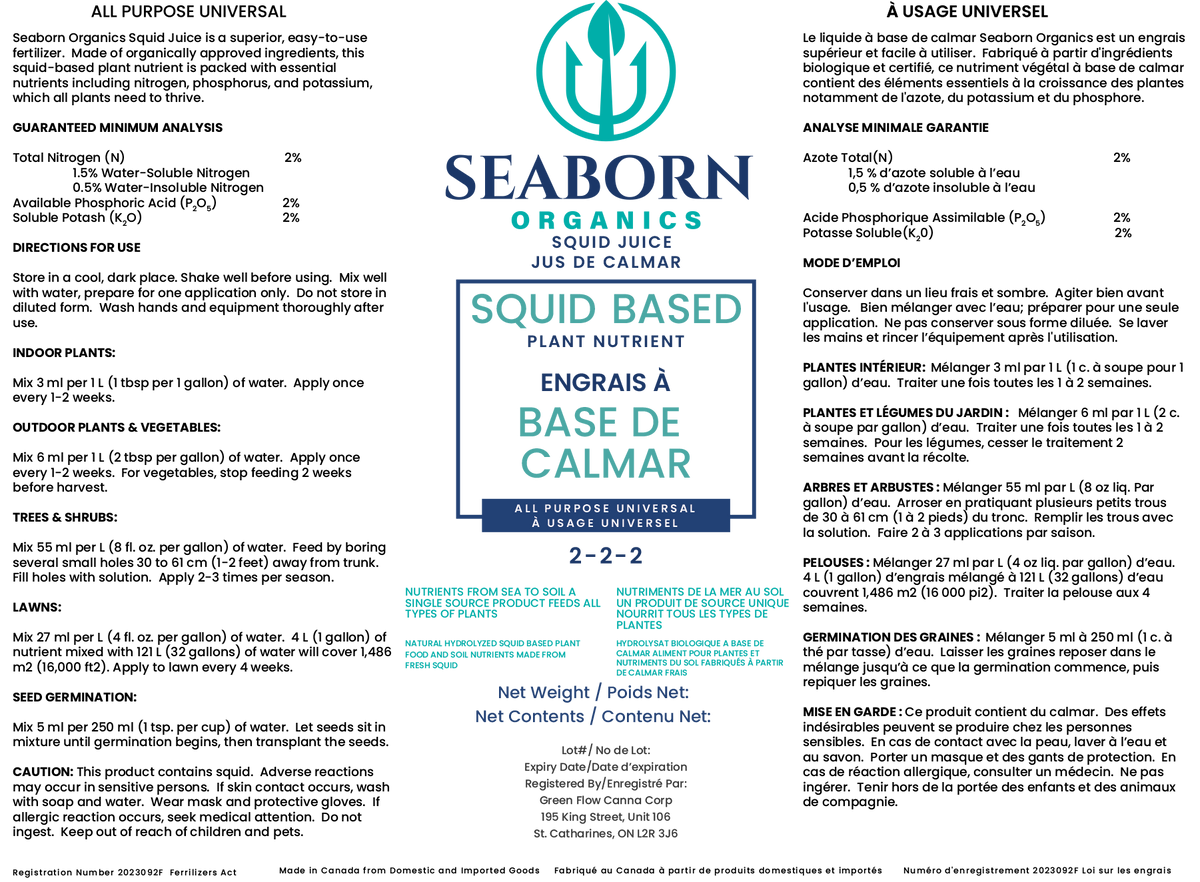 Squid Juice - GreenFlow Corp – AgriBio Systems
